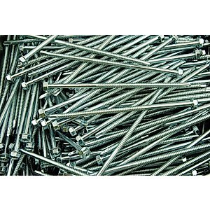 (100) Hex Washer Head 1/4 x 6 Self-Drilling Tek Screw IHW #14