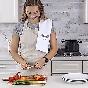 Aller Home & Kitchen Funny Kitchen Towels with Sayings. 4pc Kitchen Towel Set, Fun Pun Gadget Design - Waffle Weave Towel, Decorative Funny Dish Towels for Mom. Cute Kitchen Towels for Gifts