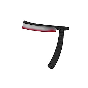 Nicky Bigs Novelties Fake Bloody Straight Razor Shaving Knife Plastic Cosplay Halloween Costume Prop