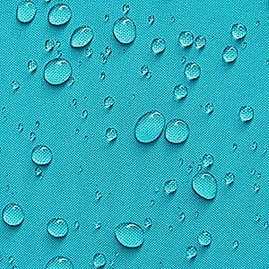 Phantoscope Pack of 2 Outdoor Waterproof Solid Throw Decorative Pillow Cover Decorative Square Outdoor Pillows Cushion Case Patio Pillows for Couch Tent Sunbrella, Teal Blue 18x18 inches 45x45 cm