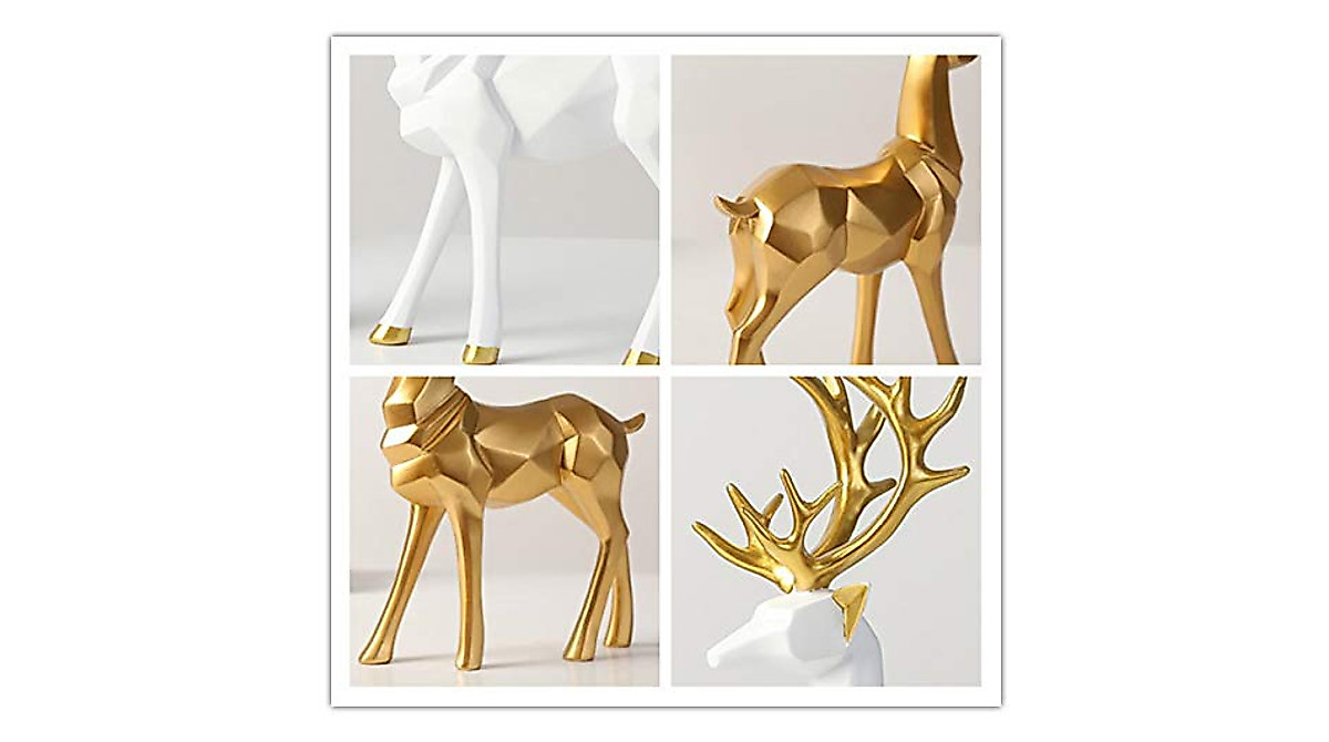 OUTASIGHT Nordic Origami Elk Deer Statues - Home Decor