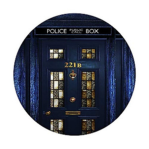 Police Public Call Box 221B PopSockets PopGrip: Swappable Grip for Phones & Tablets