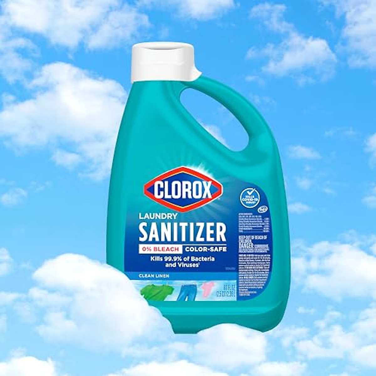 Clorox Laundry Sanitizer, Kills 99.9% of Odor-Causing Bacteria on Laundry, 80 Fl Oz, Pack of 2