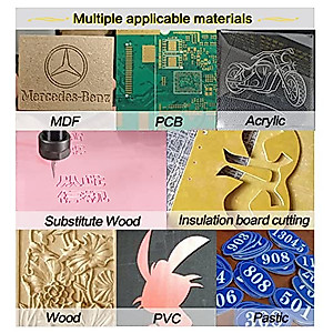 CNCTOPBAOS 3 Axis Desktop DIY Mini CNC 3018 Router Kit GRBL Control Plastic Acrylic PCB PVC Wood Carving Milling Engraving Machine Working Area 30x18x4.5cm