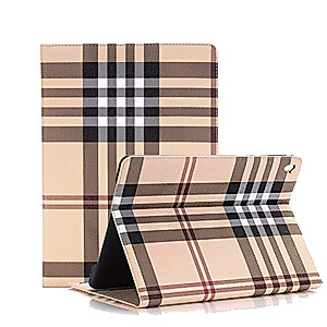 TechCode iPad 10.2in Cover, Luxury PU Leather Folio Stand Case for iPad 7th/8th/9th Gen, Magnetic Smart Protective Case with Auto Sleep/Wake, Yellow