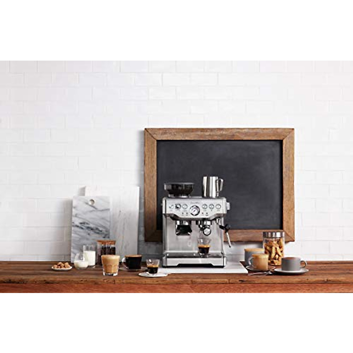 Breville Barista Express Espresso Machine, Brushed Stainless Steel, BES870XL