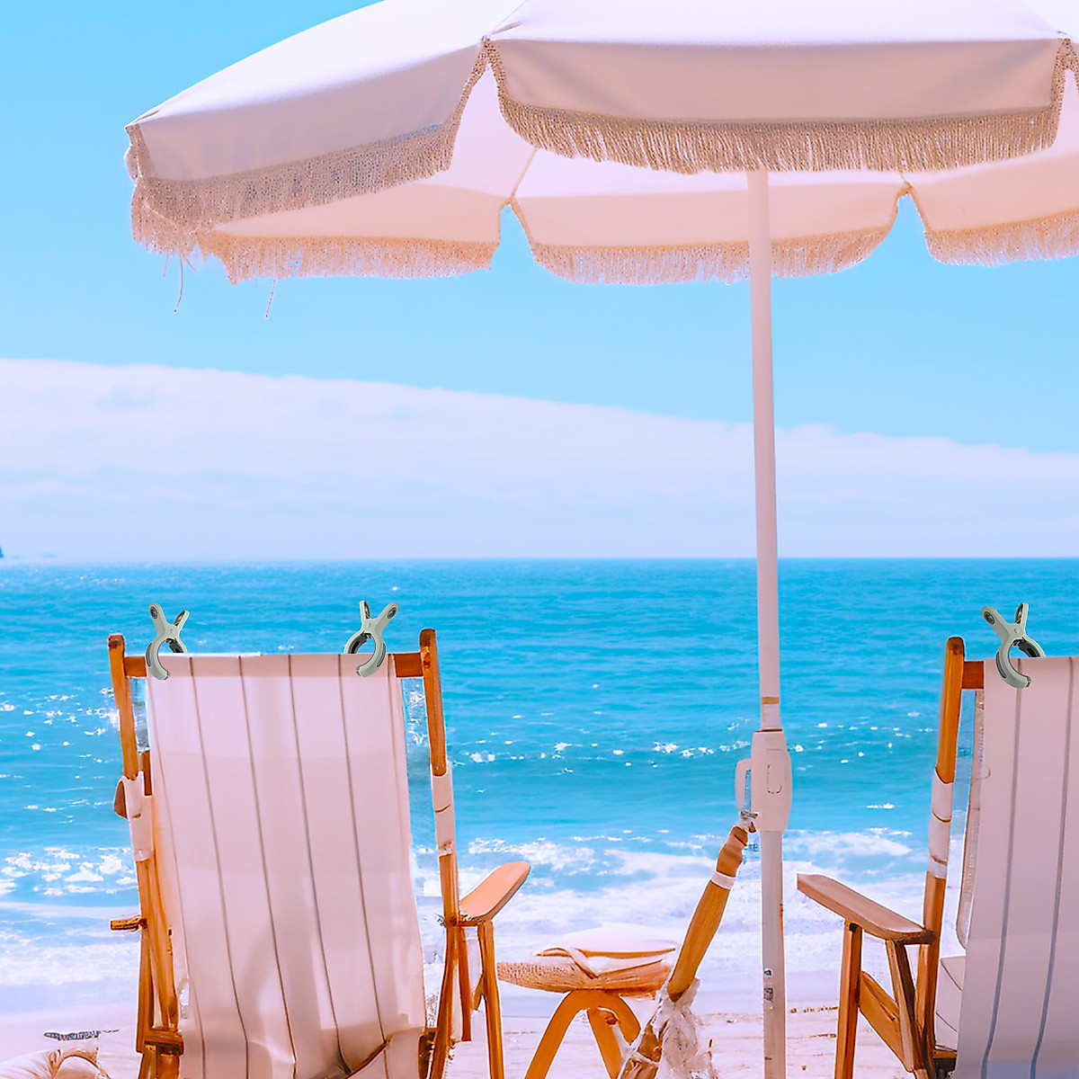 Extra Large Beach Towel Clips 8 Pack,4.17 Inch Towel Clips for Beach Chairs Cruise Heavy Duty, Heavy Duty Clothes pins Beach Cruise Essentials Must Haves (Pink+Green)