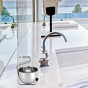 Wismee 3 In 1 Shaving Brush Set Shaving Soap Bowl & Shaving Stand & Badger Hair Shaving Brush Kit Shaving Cleaning Tool Christmas Thanksgiving Present for Men Teen Boys (#1)