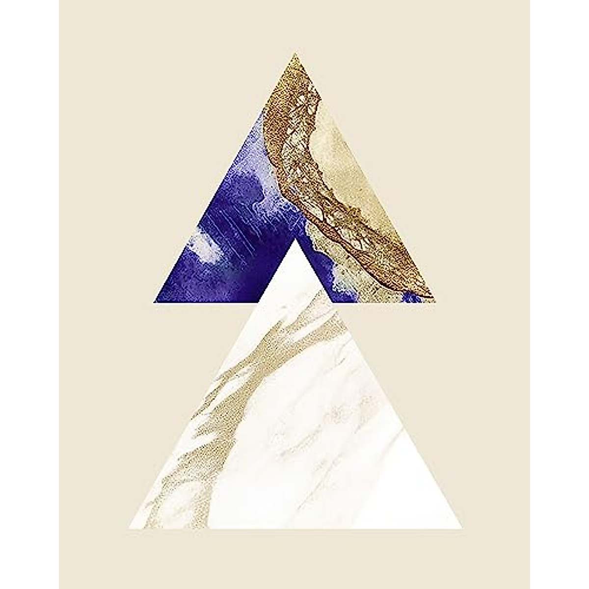 Abstract Purple Mixed Geometric Deco Prints, 4 (8x10) Unframed Photos, Wall Art Decor Gifts Under 20 for Home Office Man Cave Yoga Pilates Salon Studio Design School Student Teacher Architect Coach