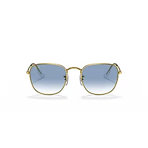 Ray-Ban RB3857 Frank Square Sunglasses, Legend Gold/Clear Gradient Blue, 51 mm