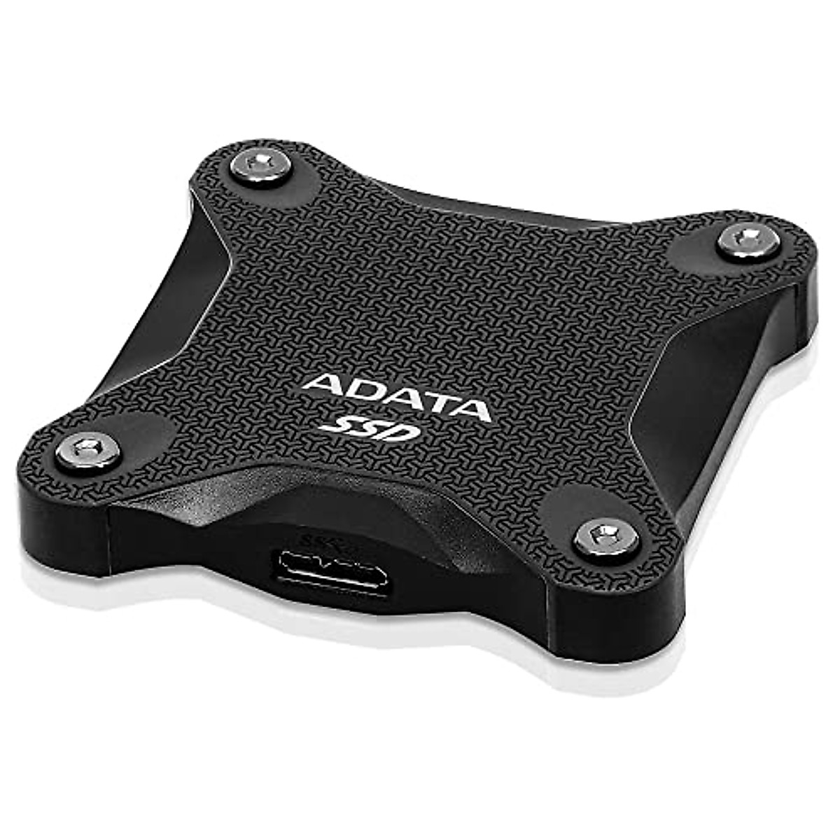 ADATA SD600Q 480GB Ultra-Speed Portable Durable External SSD - Up to 440MB/s - 3D NAND USB3.2 Black (ASD600Q-480GU31-CBK)