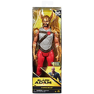 DC Comics, Hawkman 12-inch Action Figure, Black Adam Movie Collectible Kids Toys for Boys and Girls Ages 3 and Up