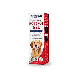 Vetericyn Plus Hot Spot Hydrogel. Soothing Relief and Protection for Itchy or Irritated Skin, Rashes and Sores. Safe for Dogs, Cats and All Animals (3 oz / 89 mL)