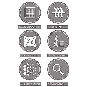 1000-Thread-Count 100% Pure Cotton Bed Sheets -4 Pc Queen Size Blush Sheet Set, Single Ply Long Staple Combed Cotton Yarns, Best Luxury Sateen Weave, Fits Mattress Upto 17'' Deep Pocket