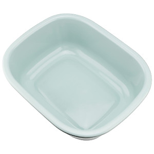 SOUJAP 6 PCS 12 Quart Plastic Wash Basin, 15x12‘’ Stackable Plastic Square Dish Tub, Rectangular Colorful Wash Basins Bins Tubs for Washing Cleaning Camping, 3 Colors