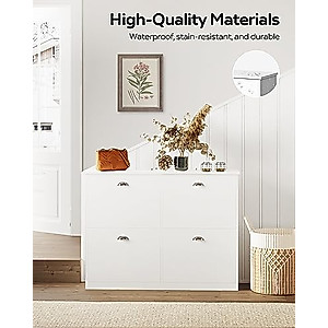 MIRROTOWEL Shoe Cabinet,Hidden Slim Narrow Shoe Rack Cabinet with 4 Drawers for Entryway, Foyer,Hallway,Bedroom,White