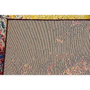 Unique Loom Estrella Collection Colorful Abstract Multi Area Rug (4' 0 x 6' 0)