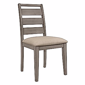 Lexicon Bainbridge 19.5" Wood Dining Room Side Chair in Gray (Set of 2)