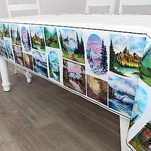 Bob Ross Party Supplies (Standard) Classic Happy Birthday Decorations, Graduation, Retirement, Art Party, 66 Piece Set, by Prime Party