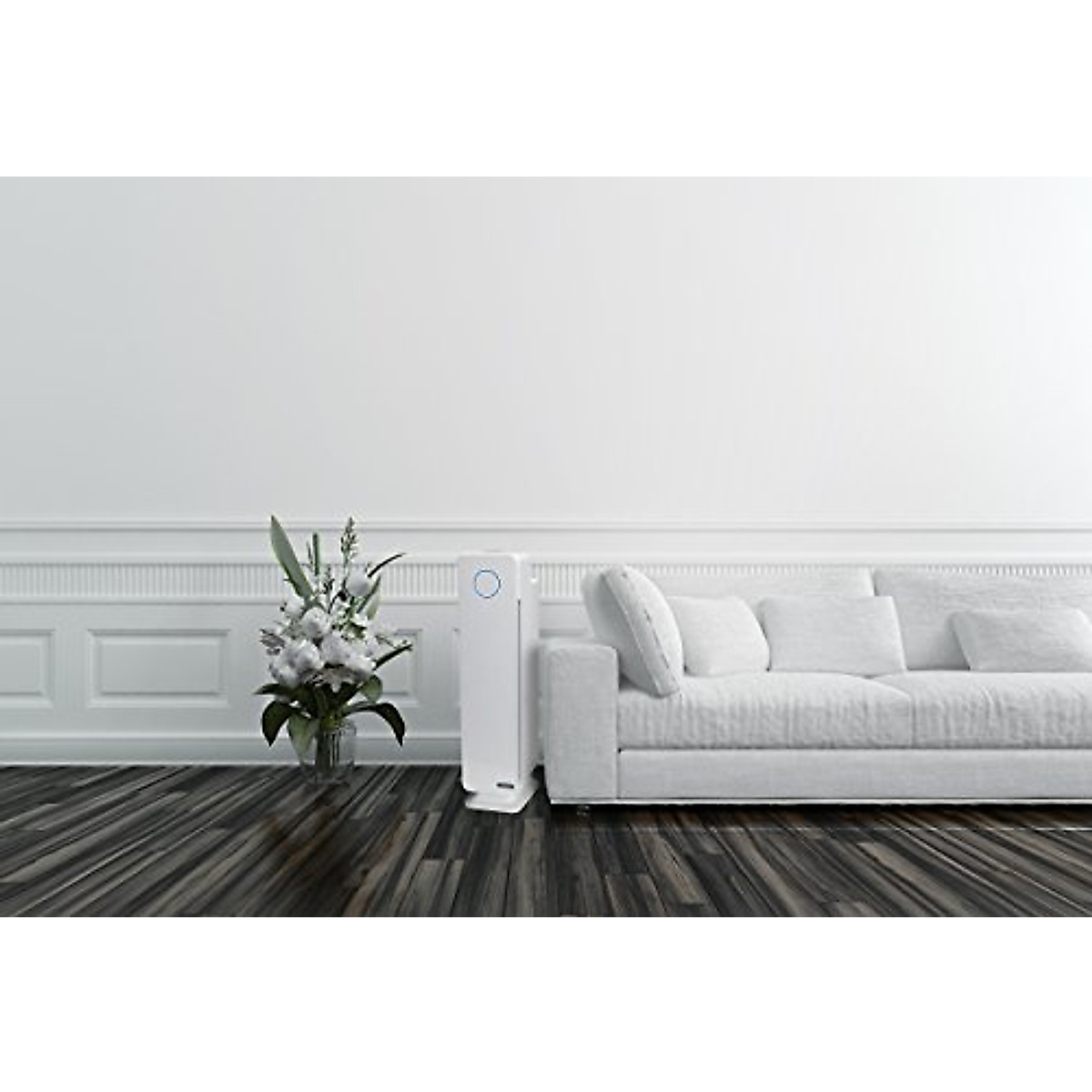 GermGuardian Air Purifier for Home, Large Rooms, H13 HEPA Filter, Removes Dust, Allergens, Smoke, Pollen, Odors, Mold, UV-C Light Helps Reduce Germs, 28 Inch, White, AC5350W