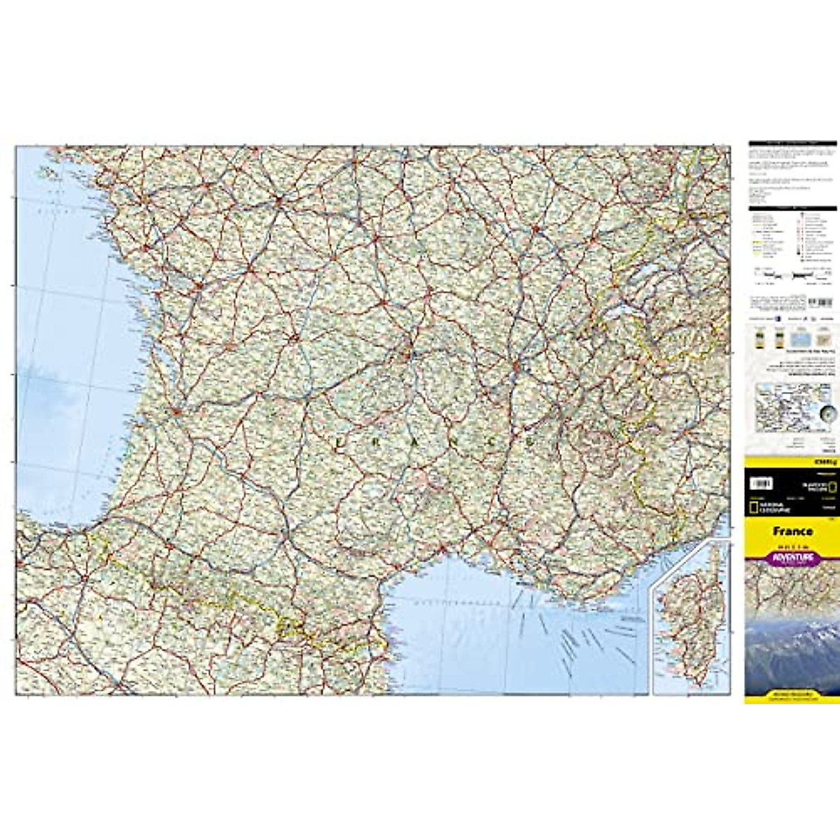 France Map (National Geographic Adventure Map, 3313)