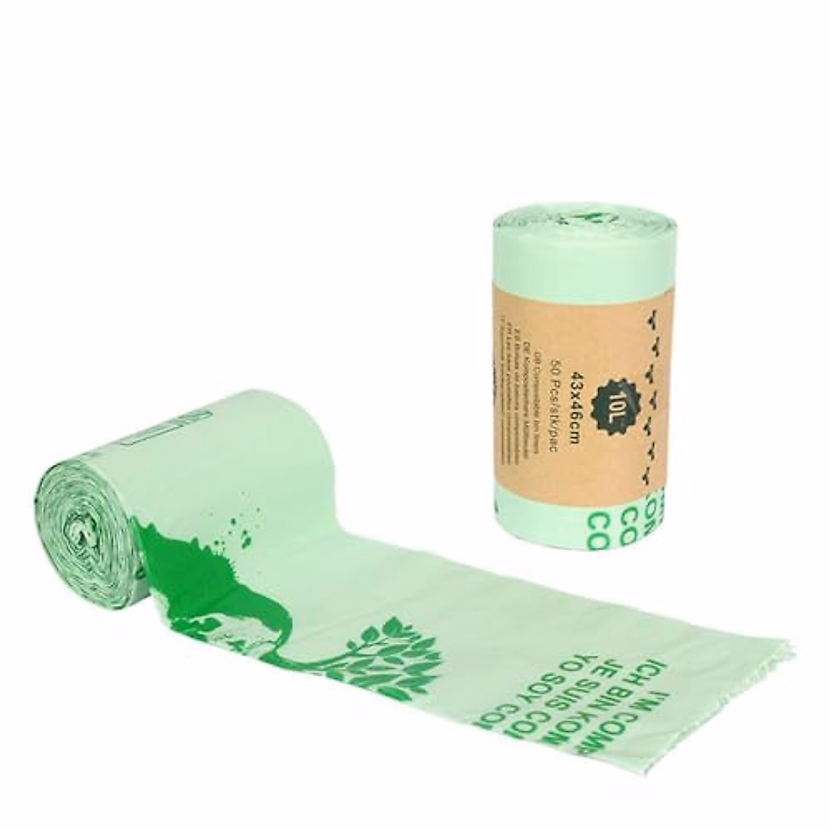 Biodegradable garbage bag, compostable garbage bag, suitable for office, home kitchen