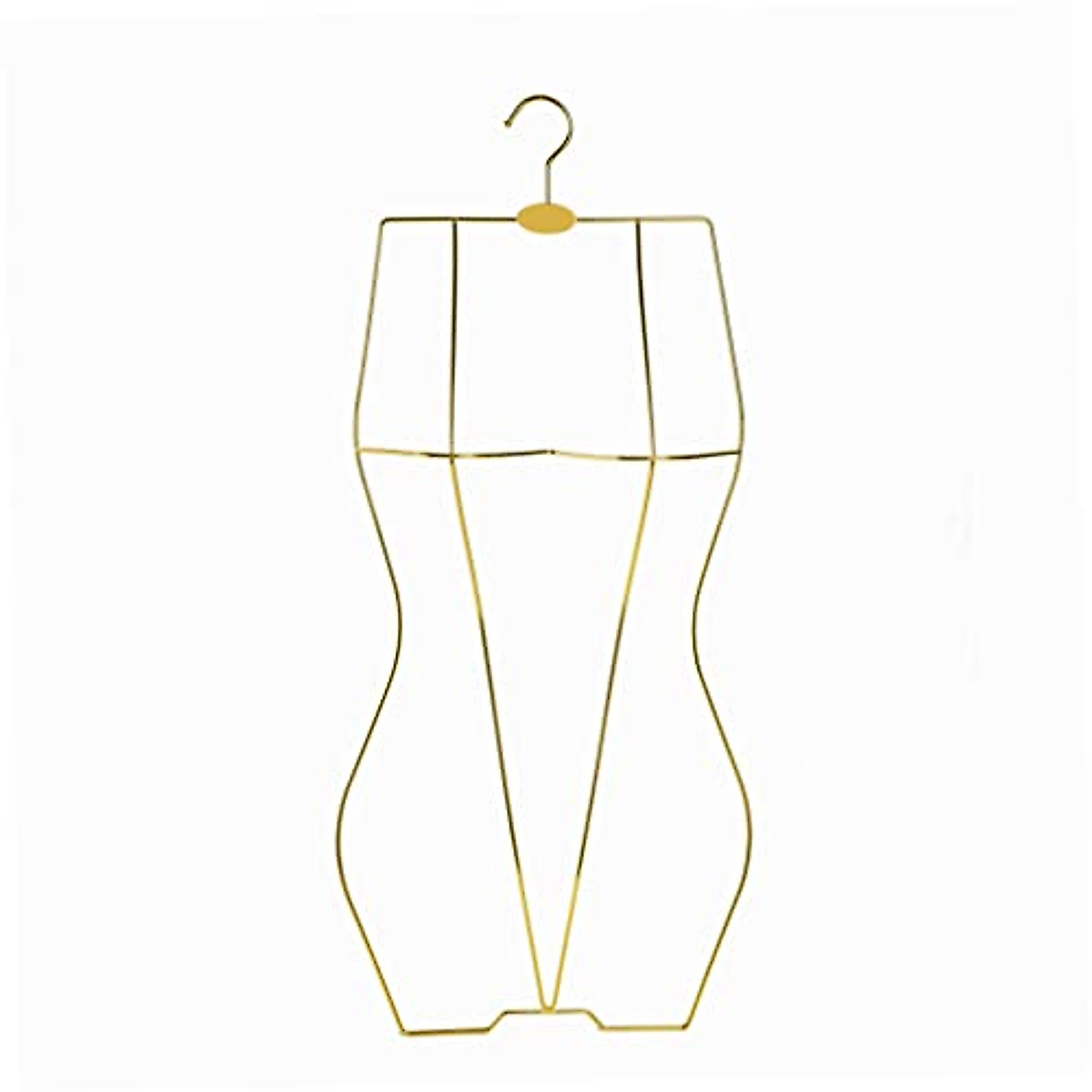 Gold Full Body Shape Metal Wire Swimwear Swimsuit Display Hangers for Dress，Bikini，Lingerie Hangers(10 Pack ，Gold)