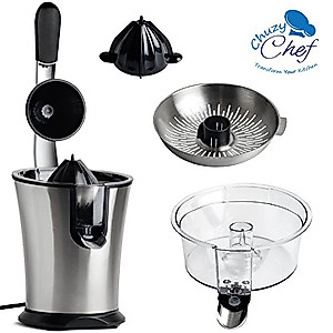 Electric Citrus Juicer Fruit Machines - Stainless Steal Electric Citrus Jucers Machine Fruit Squeezer Orange Lemon Lime Electric Citrus Juicers Extractor With Anti - Drip Citrus Press 300 Watt Motor