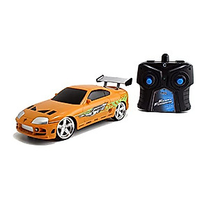 Fast & Furious 1:24 Brian's Toyota Supra RC Radio Control Car, Toys for Kids and Adults
