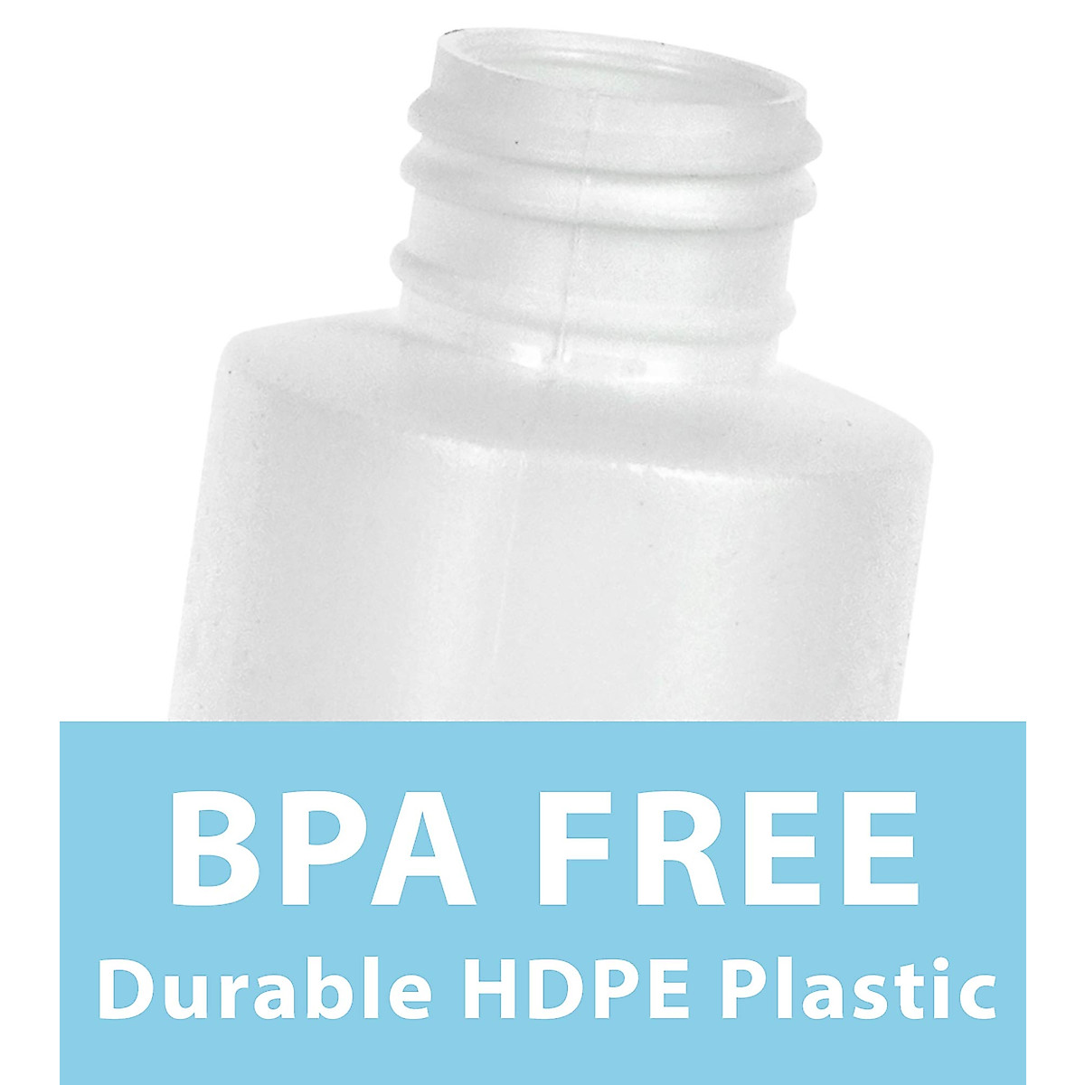 4 oz / 120 ml White Plastic HDPE Refillable Cylinder Squeeze Bottle with Gold Lotion Pump (12 Pack)