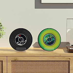 6 Pack Acrylic Book Stand, Clear Easel Stand for Display, Book Display Holder, Display Stand for Album, CD, Magazine, Postcard, Picture, Plate, Artworks, Phone, Tablet