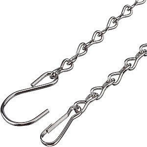 EBOOT 2 Pack 35 Inch Hanging Chain for Bird Feeders, Planters, Lanterns and Ornaments (Silver)