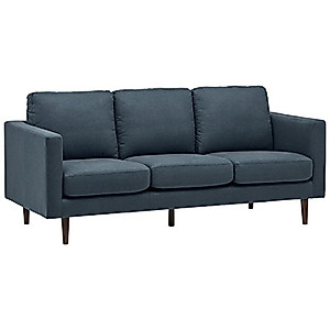 Amazon Brand – Rivet Revolve Modern Upholstered Sofa Couch, 80"W, Denim Blue