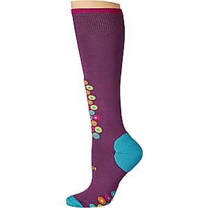 Eurosock Women's Snowdrop Ski Socks, Plum/Pink, X-Small