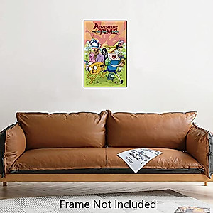 XIHOO Christ-EZ Anime Cartoons Adventure Time Wall Art Print Poster Home Decor Premium - Matte poster Frameless Gift 11 x 17 inch(28cm x 43cm)