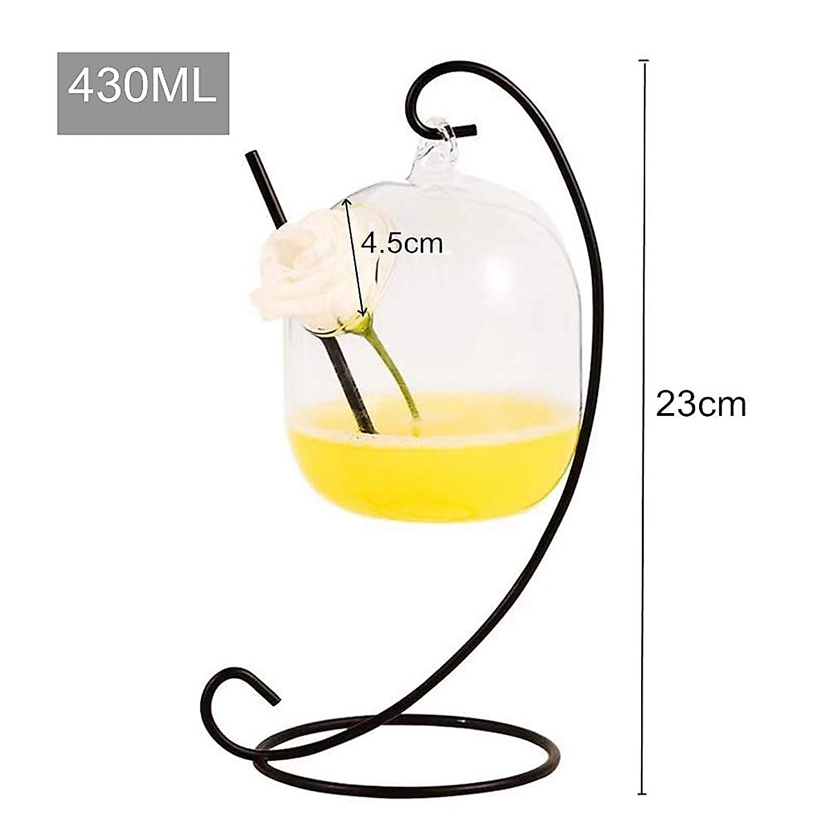 chongjian Cocktail Glasses, Premium Crystal Rocks Glasses, Creative Cocktail Glass-Old Fashioned Style Glasses, Ideal for Home, Restaurant, Events & Parties (430ML)