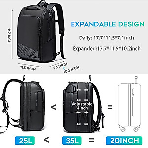 BANGE Travel Backpacks,Weekender Carry On Backpack, Waterproof Men's Business Laptop Backpack for 15.6inch