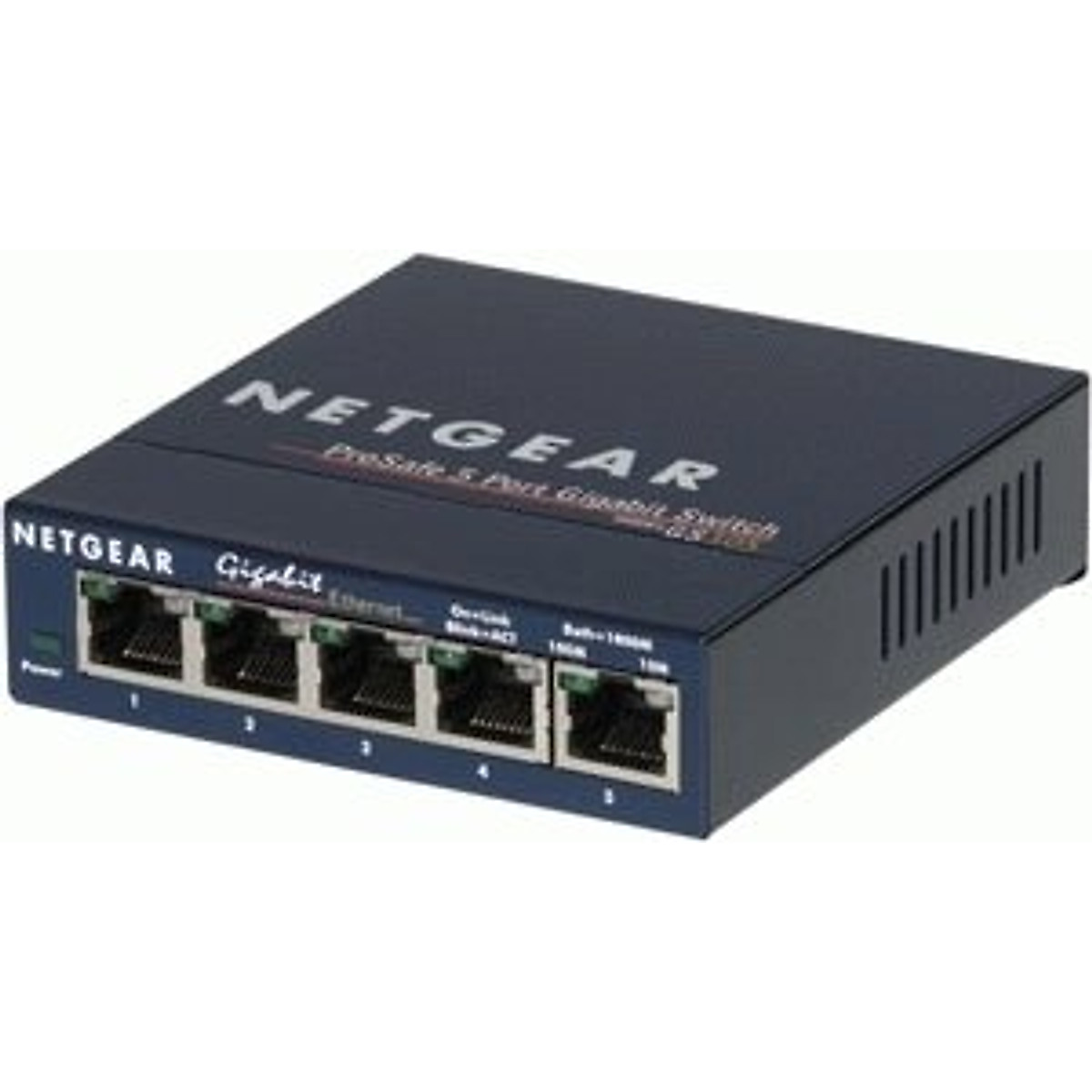 Netgear Prosafe Plus Gs105E 5-Port Gigabit Ethernet Switch - Switch - Unmanaged - 5 X 10/100/1000 - Desktop