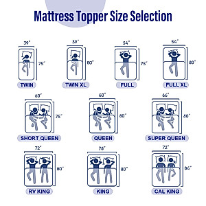 Extra Thick Queen Mattress Topper, Breathable Ultra Soft 1300 GSM Down Alternative Filled Fitted Mattress Protector 8-21" Deep Pocket, Comfort Support Back Mattress Pad Cover (60x80 in,Grey)