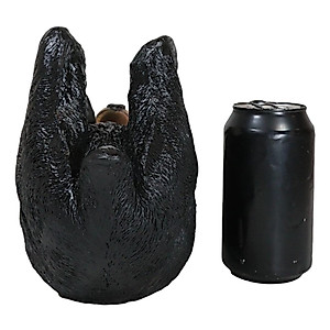 Ebros Gift Rustic Western Forest Animal Drunken Black Bear Wine Oil Bottle Holder Figurine 10" Long Cabin Lodge Farmhouse Country Accent Decor