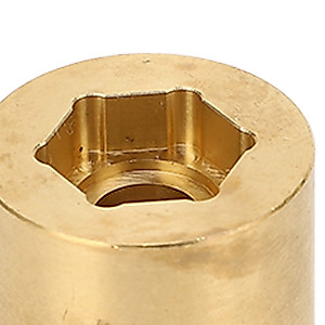 4 Pcs Brass Wheel Hex Hub Adapter RC Car Crawler Widen Adapter for 1/10 RC Crawler 1.9 2.2in VP Wheels Rims (22mm)