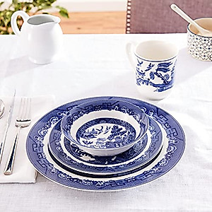 Johnson Brothers Willow Blue 4 Piece Place Setting, Blue and White