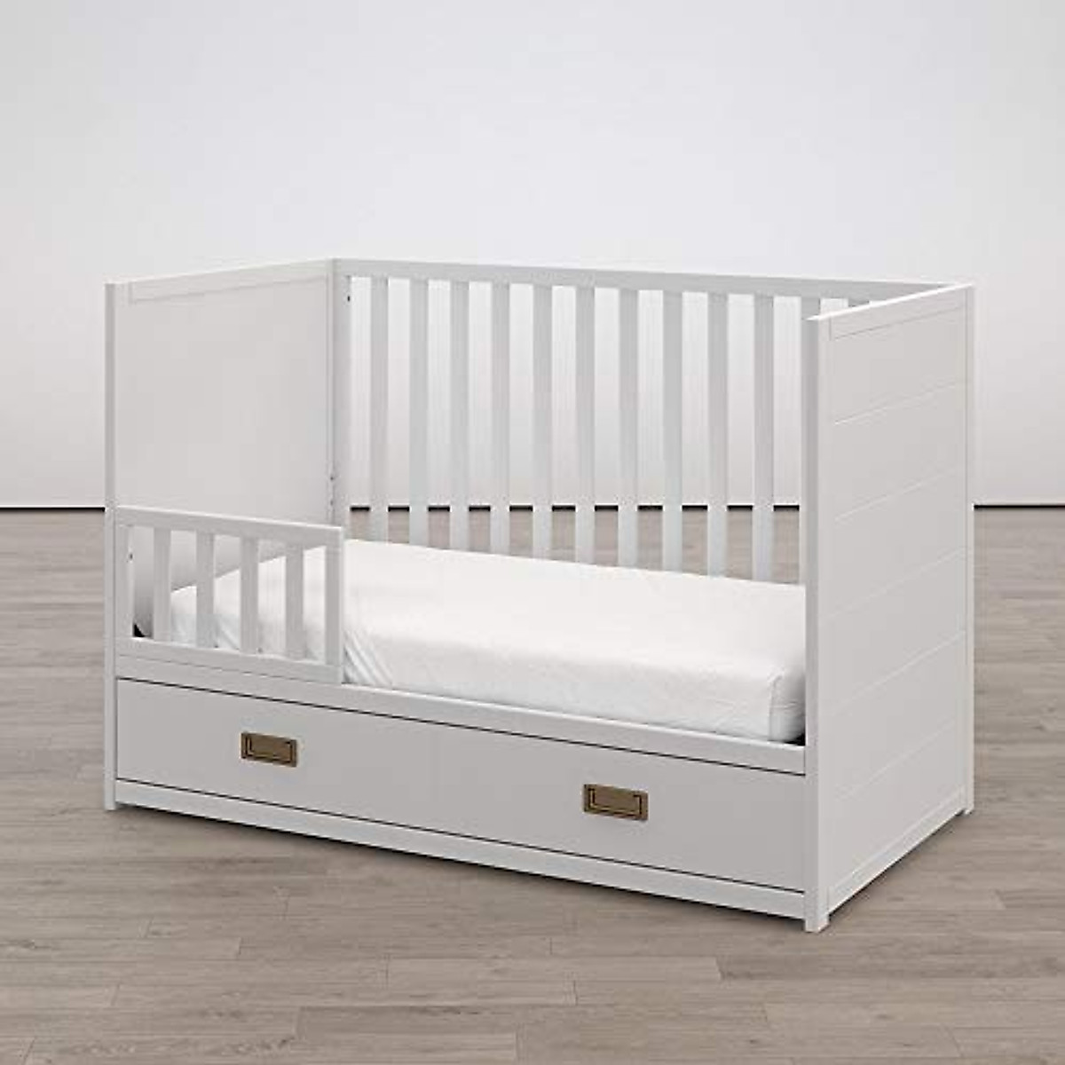 Little Seeds Haven Toddler Guard Rail, Nursery Furniture, White