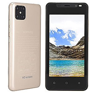 Bewinner IP12 Pro Unlocked Cellphone, 512MB 4GB Dual Cards Dual Standby 3G Smartphone Support Expansion 128GB Memory Card for Android Unlocked Smartphone (Gold)