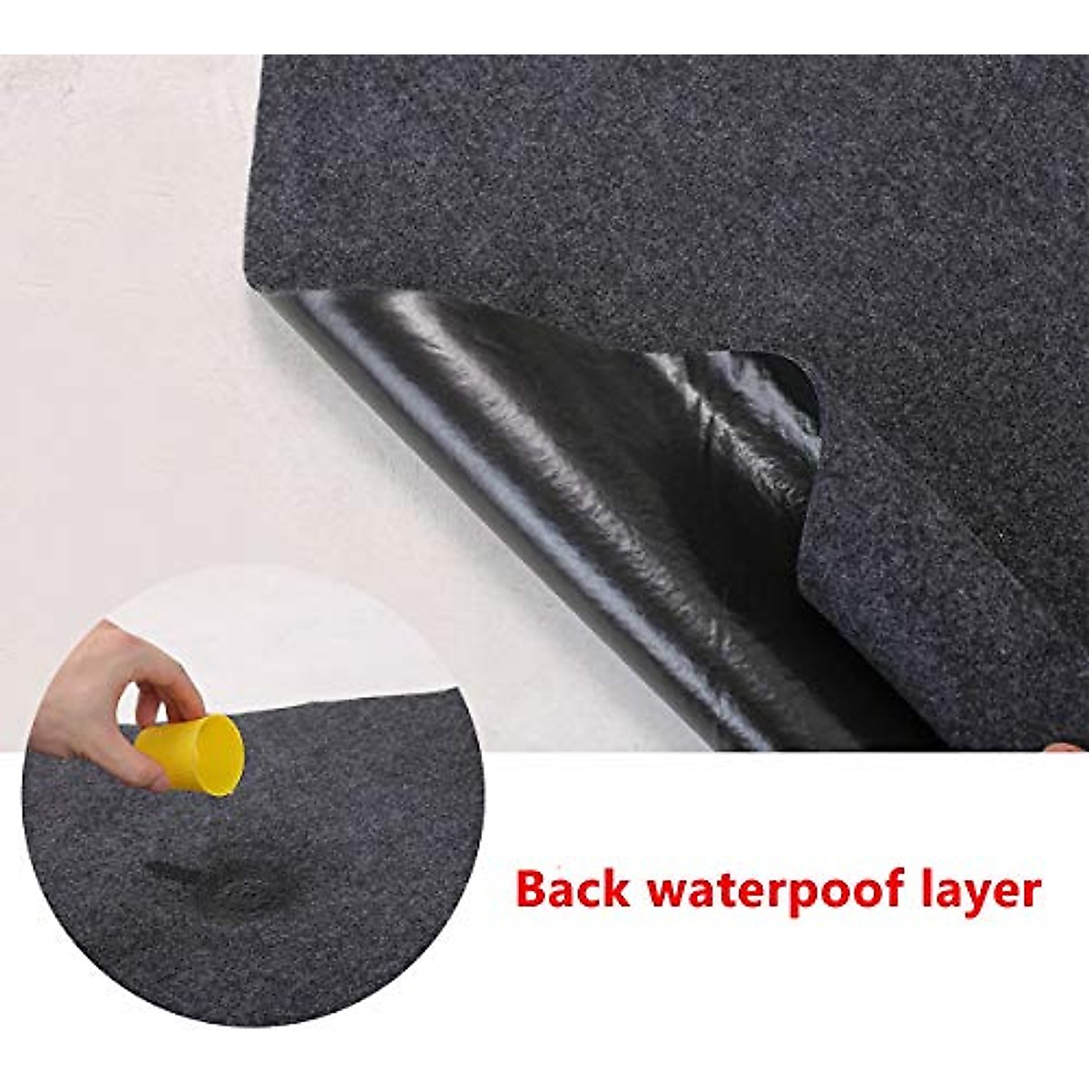 Fire Pit Mat—Gas grill mat,Retardant，Heat Resistant，Ember Mat，Electric Smoker Mat，Under the stove， Protect your deck, terrace, lawn or campground from embers，Reusable，Waterproof backing (36" x 36")
