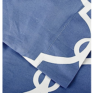 Amazon Brand – Pinzon 300 Thread Count 100% Cotton Percale Duvet Cover Set - Twin, Bijou Blue