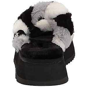 Koolaburra by UGG Women's YA-Baby Slide Sandal, Black Multi, 5