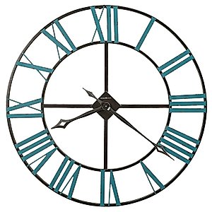 Howard Miller St. Clair Wall Clock 625-574 – Oversized Iron Frame with Quartz Movement