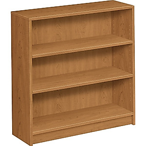 HON 1872C 1870 Series Bookcase, Three Shelf, 36w x 11 1/2d x 36 1/8h, Harvest