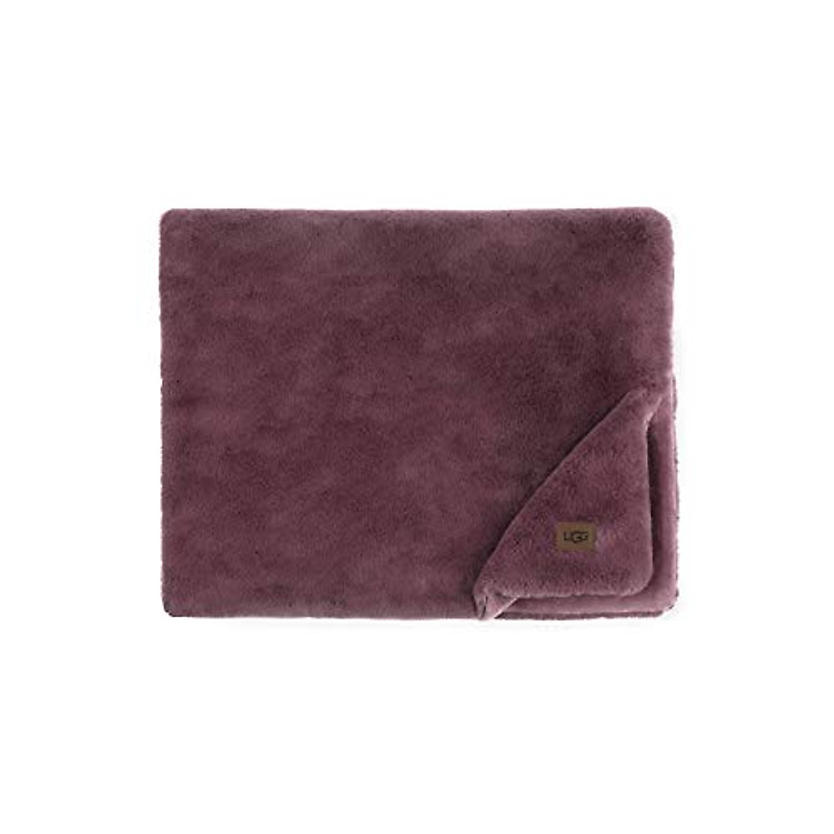 UGG 18965 Euphoria Plush Faux Fur Reversible Throw Blanket for Couch or Bed Luxury Blankets Soft Luxurious Cozy Home Decor Hotel Style Fuzzy Fluffy Soft Sofa Throws, 70 x 50-Inch, Dusty Rose